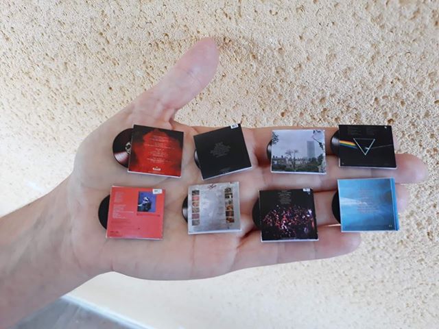 1:12 Miniature Vinyl Records (8 records) – Tiny Must Haves