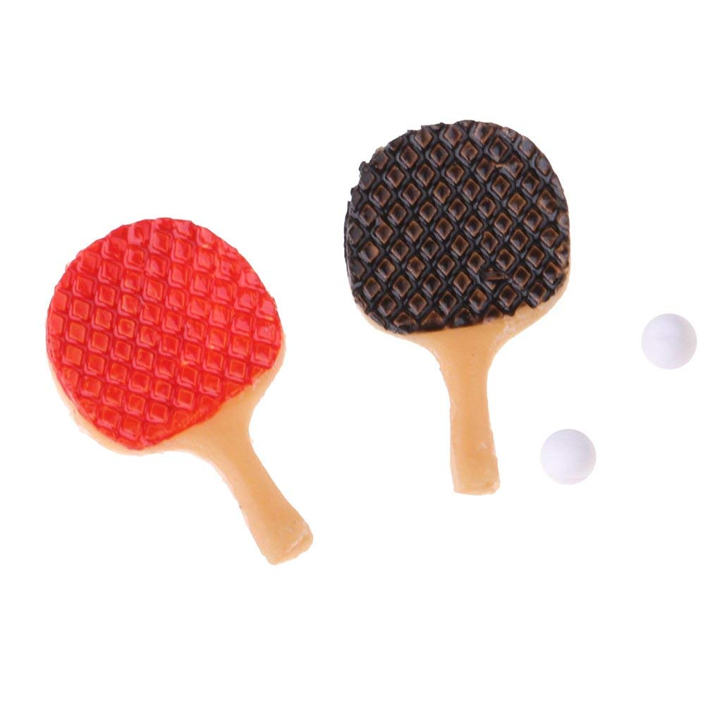 Miniature Table Tennis Bats with Ball (1/12 scale) – Tiny Must Haves