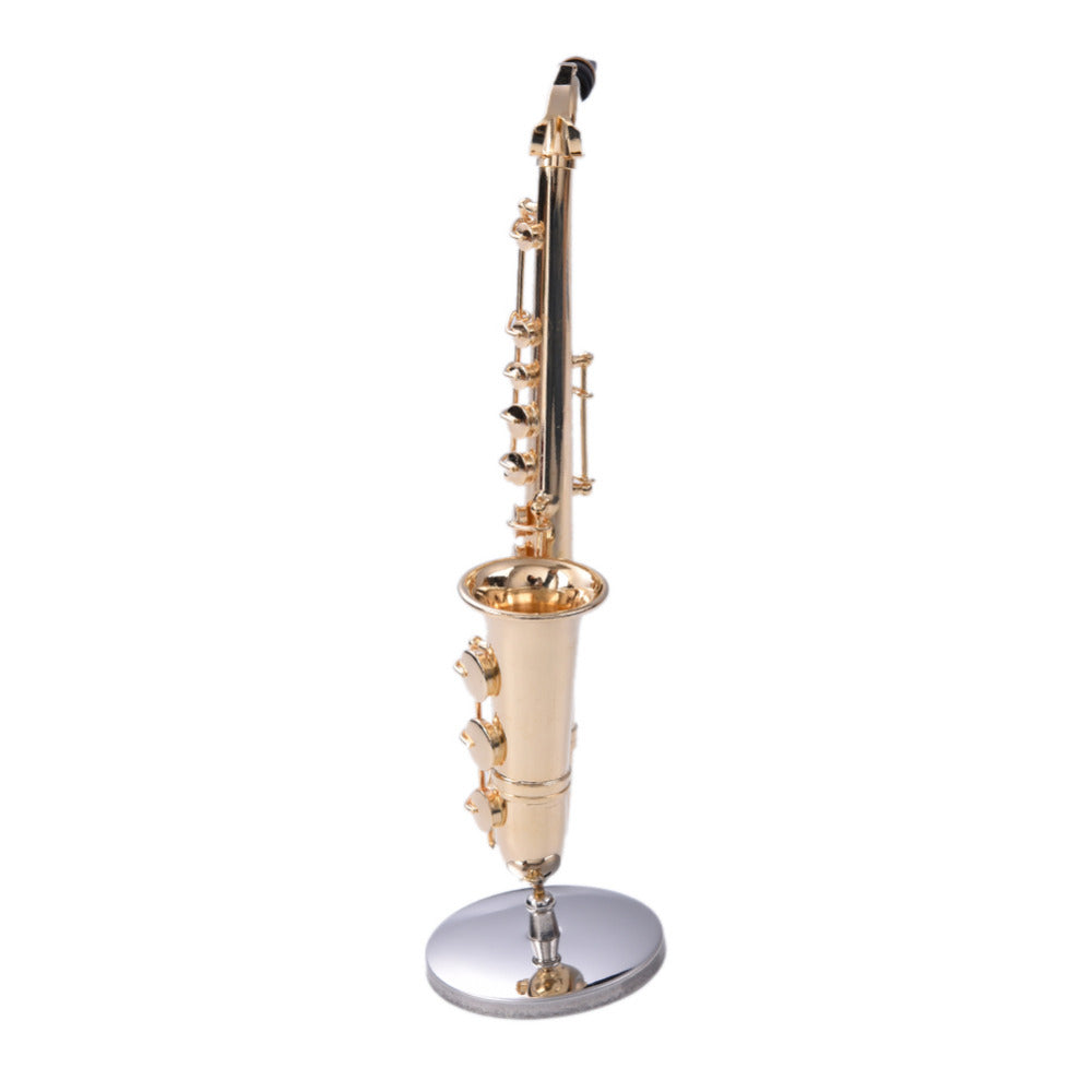 Miniature Saxophone with Metal Stand – Tiny Must Haves